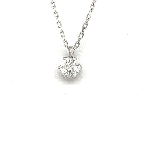 Round Diamond Solitaire Pendant – FlawlessCarat